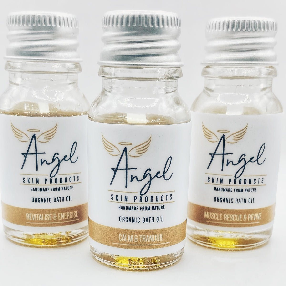 NEW PRODUCT!! Our Bath Oil selection for every mood – Angel Skin Products